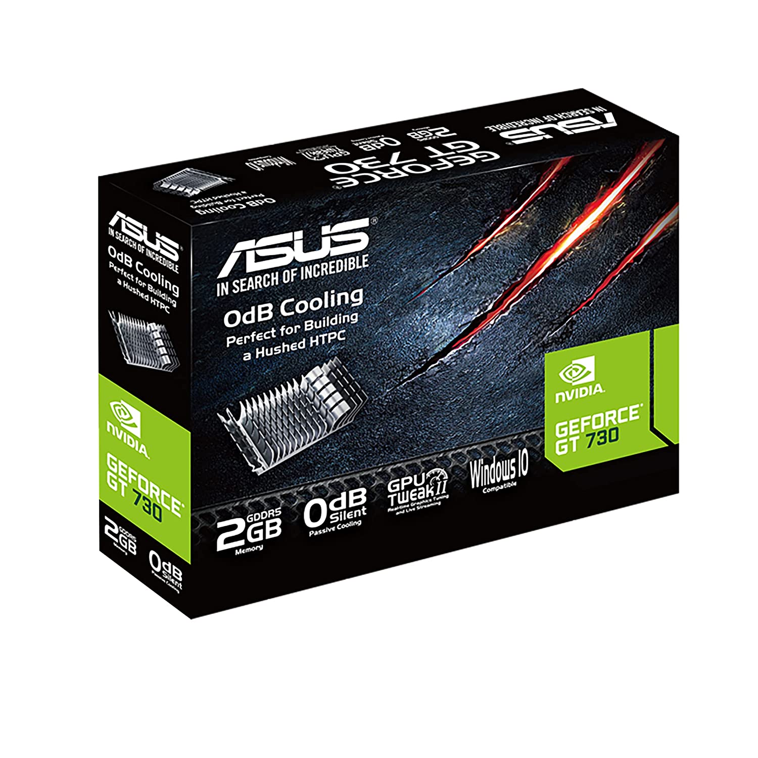 ASUS pci_e_x16 GeForce GT 730 2GB GDDR5 Low Profile Graphics Card for ...